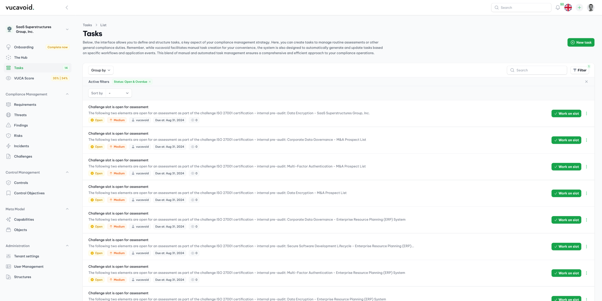 vucavoid - Revolutionize your compliance management